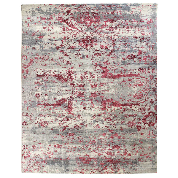Landry & Arcari Rugs and Carpeting Raza One-of-a-Kind 9'2" X 11'8" New Age Area Rug Gray | Wayfair